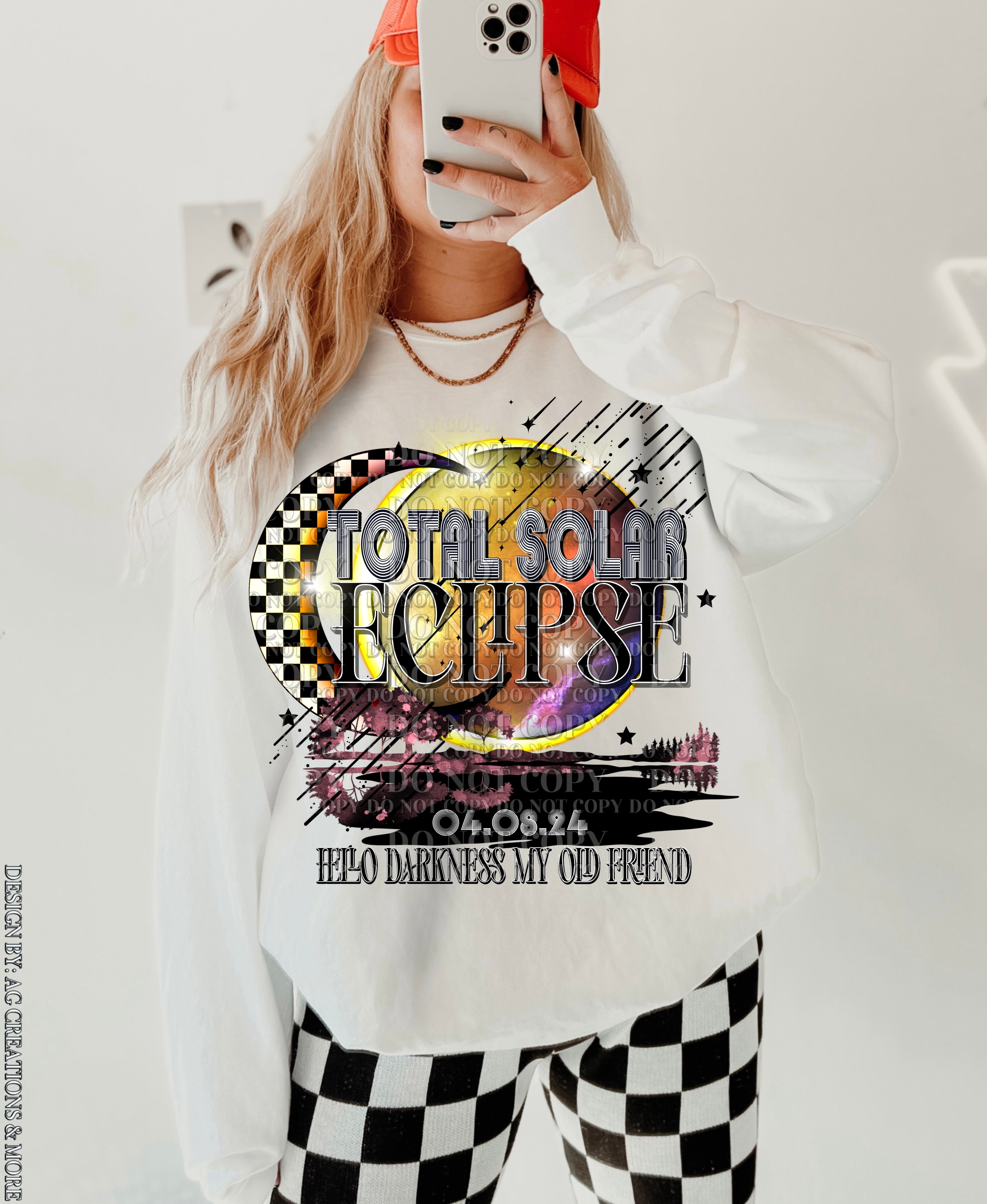 Hello Darkness Eclipse – Grace DTF Transfers