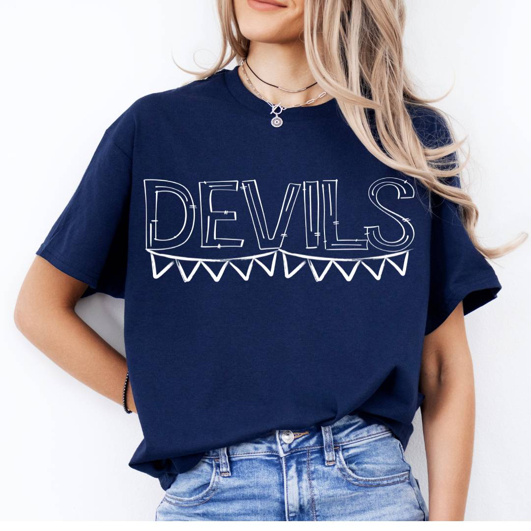 Sketchy Doodle Devils DTF – Grace DTF Transfers