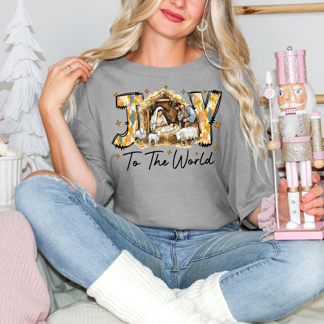 Joy To The World DTF Transfer – Grace DTF Transfers