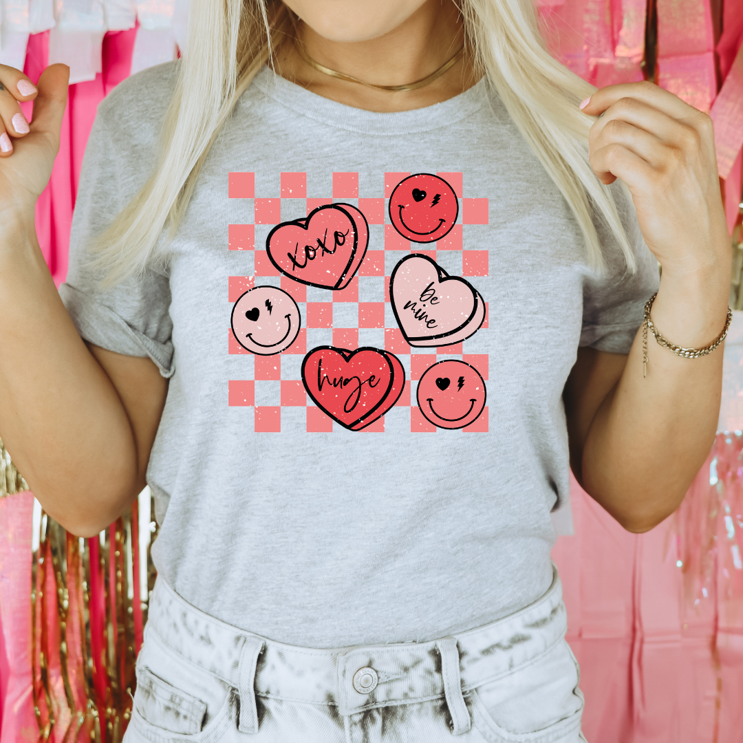 Conversation Hearts Distressed DTF – Grace DTF Transfers