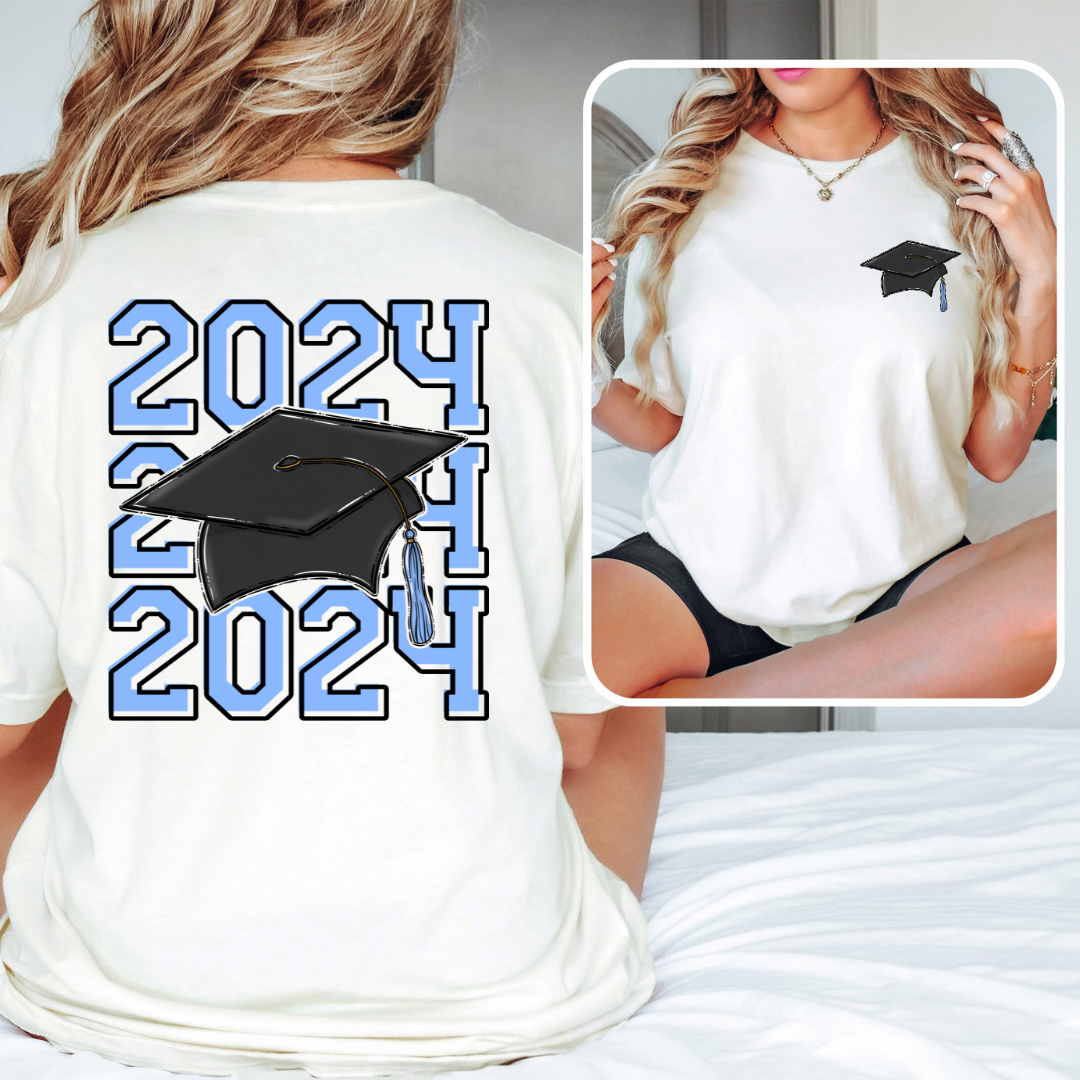 2024 Grad Cap Robin Blue DTF – Grace DTF Transfers