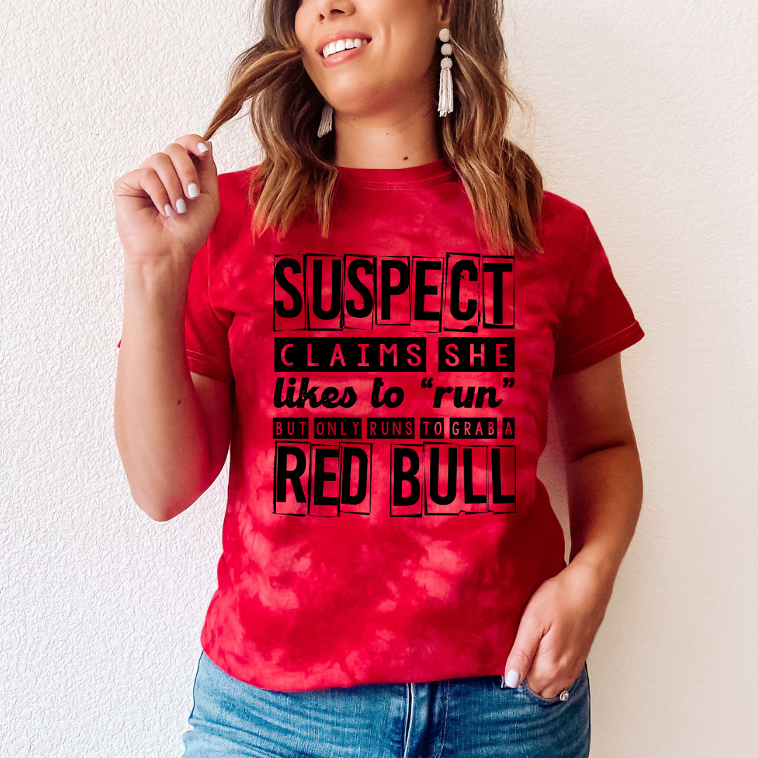 Suspect Red Bull DTF Transfer – Grace DTF Transfers