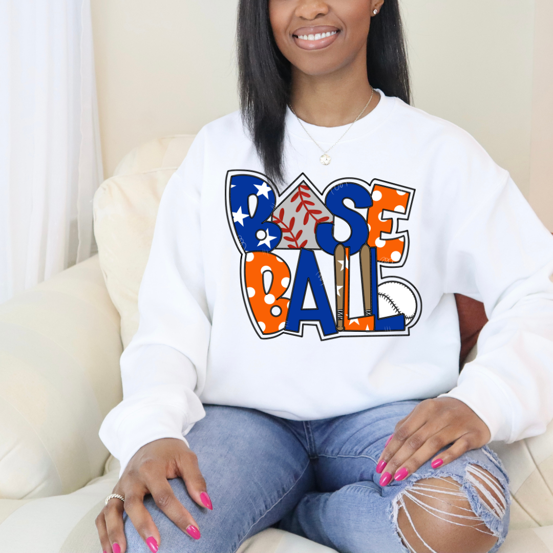 Baseball Word Art Custom Color DTF Transfer – Grace DTF Transfers