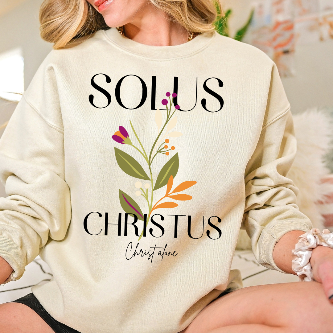 Solus Christus Christ Alone DTF Transfer – Grace DTF Transfers