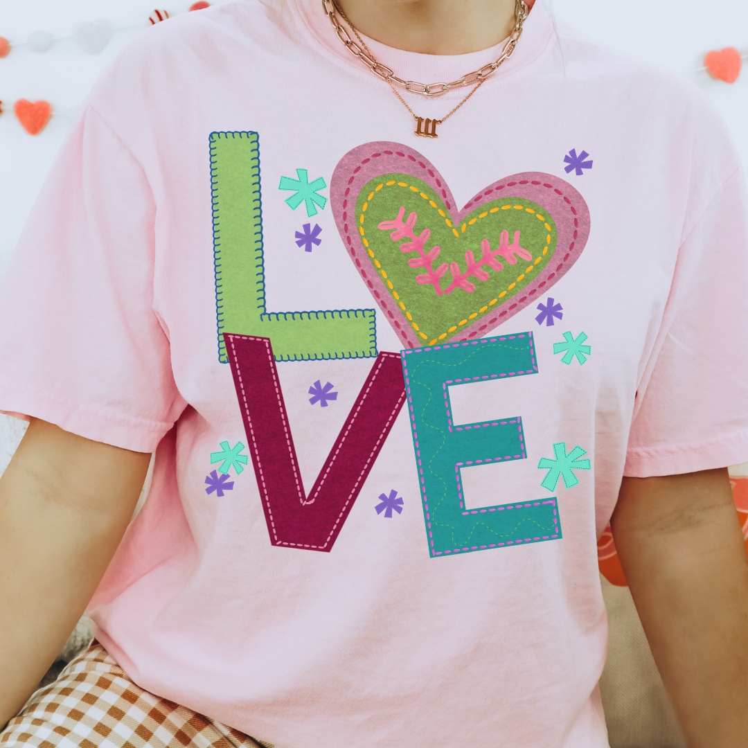 Felt Love DTF Transfer – Grace DTF Transfers