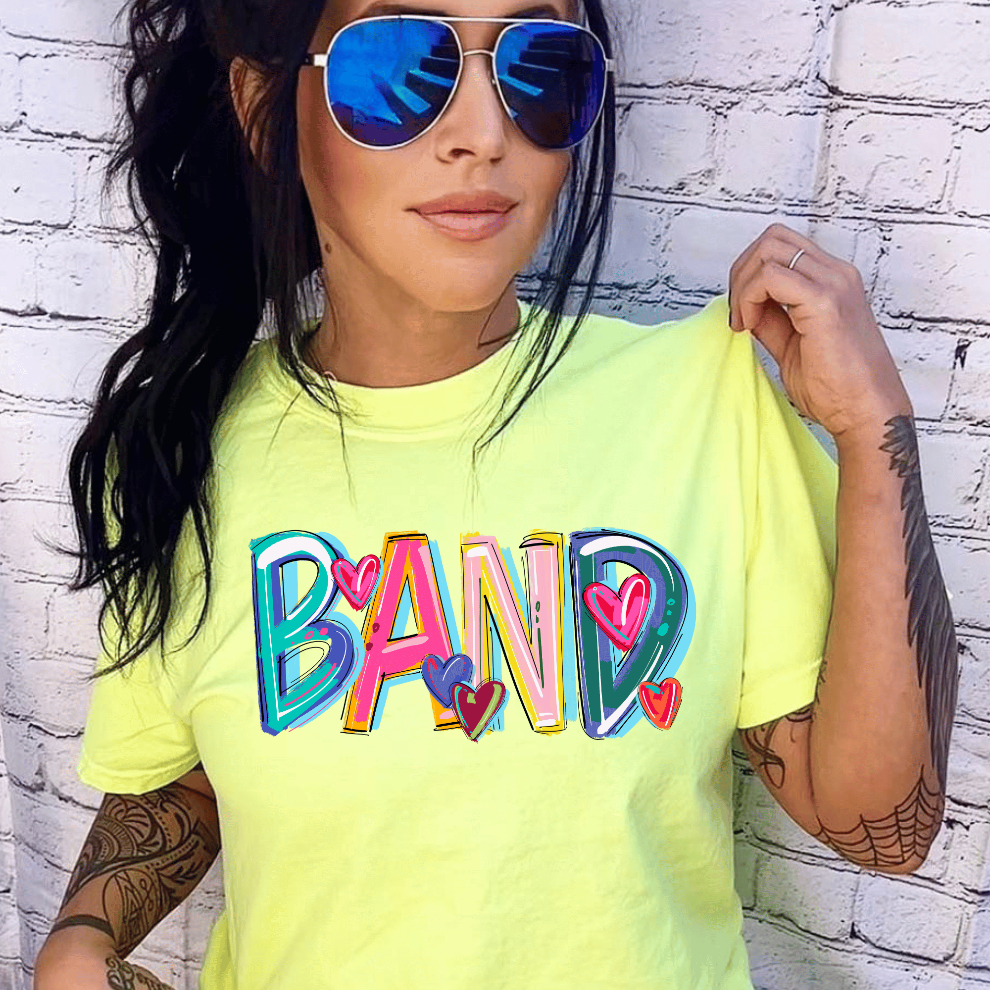 Cheery Doodle Band DTF Transfer – Grace DTF Transfers