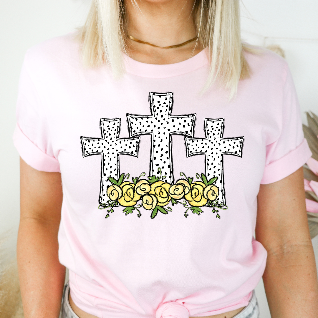 Triple Dottie Cross DTF – Grace DTF Transfers