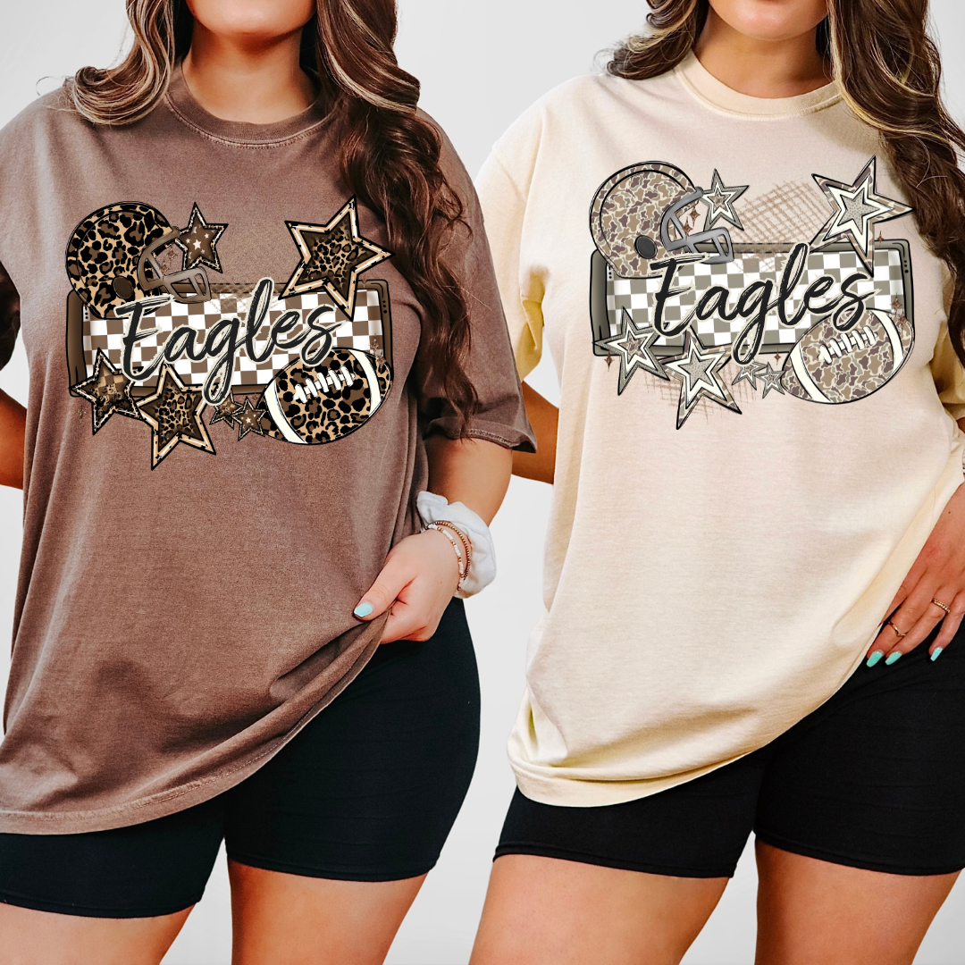 *Custom Patterned Mascot Frame – Grace DTF Transfers