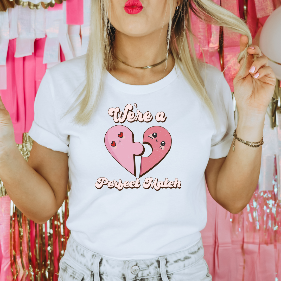 We're A Perfect Match Puzzle DTF – Grace DTF Transfers