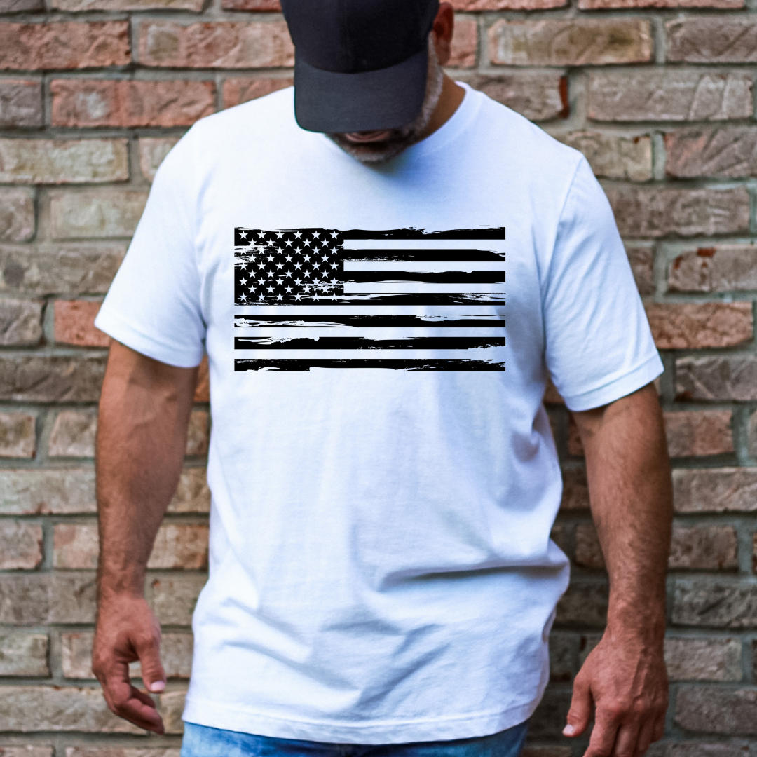 Distressed Flag V2 DTF – Grace DTF Transfers