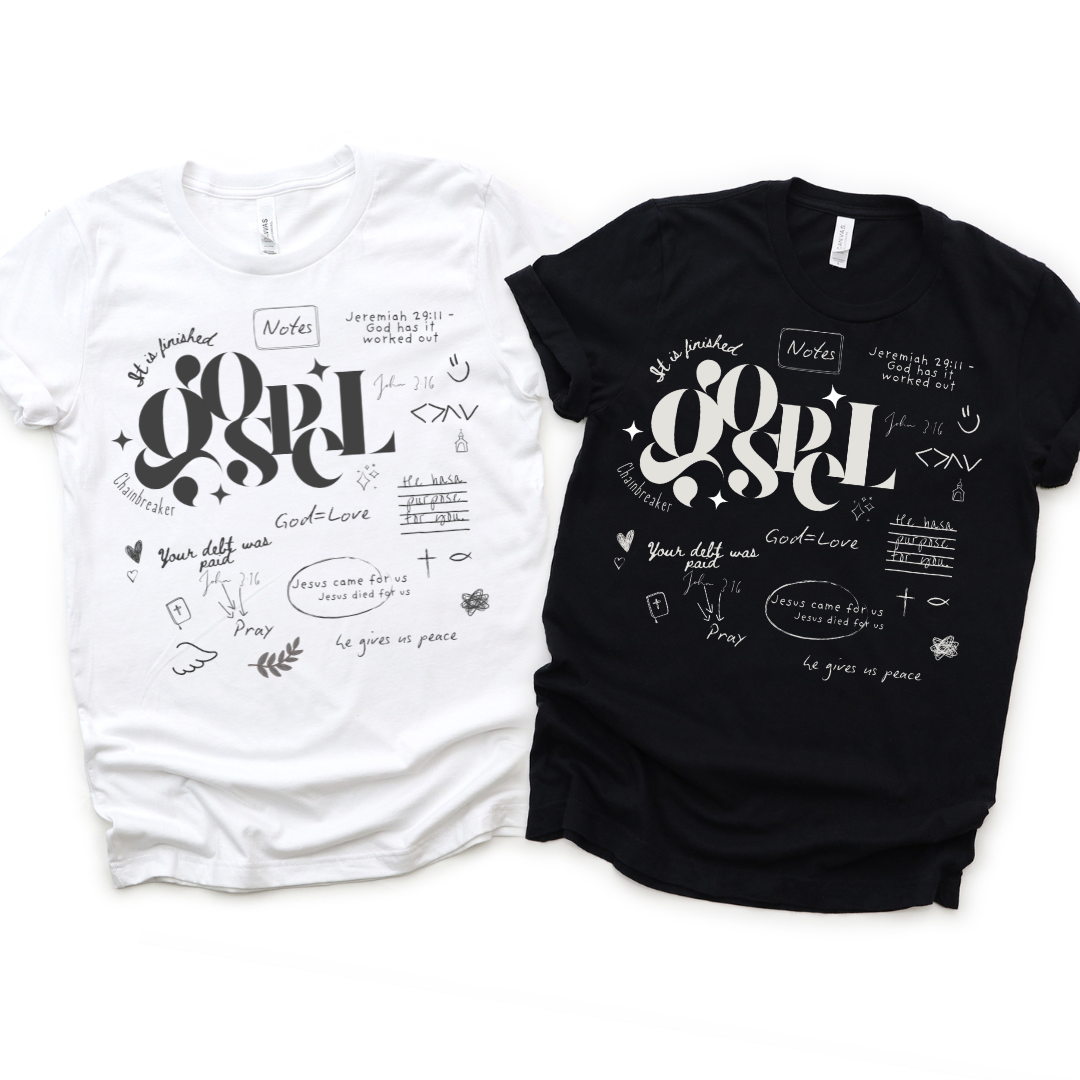 Gospel Notes DTF Transfer – Grace DTF Transfers