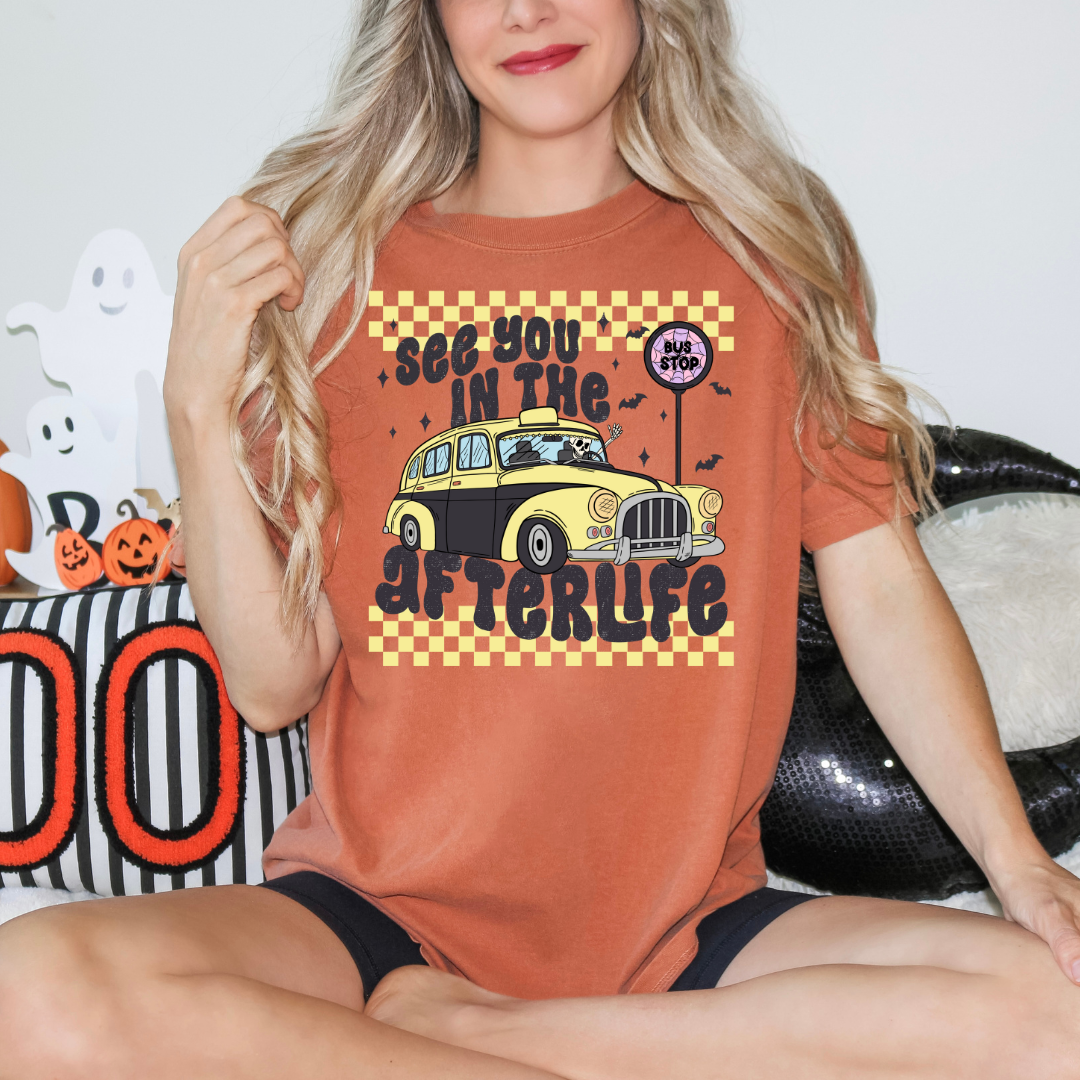 See You In The Afterlife Taxi DTF – Grace DTF Transfers