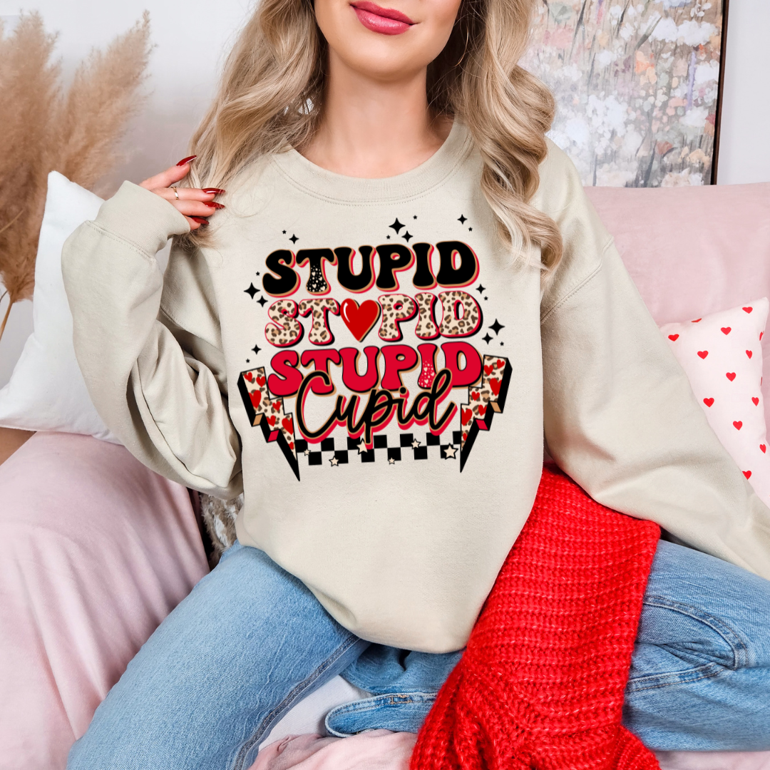 Stupid Cupid Bolt DTF Transfer – Grace DTF Transfers