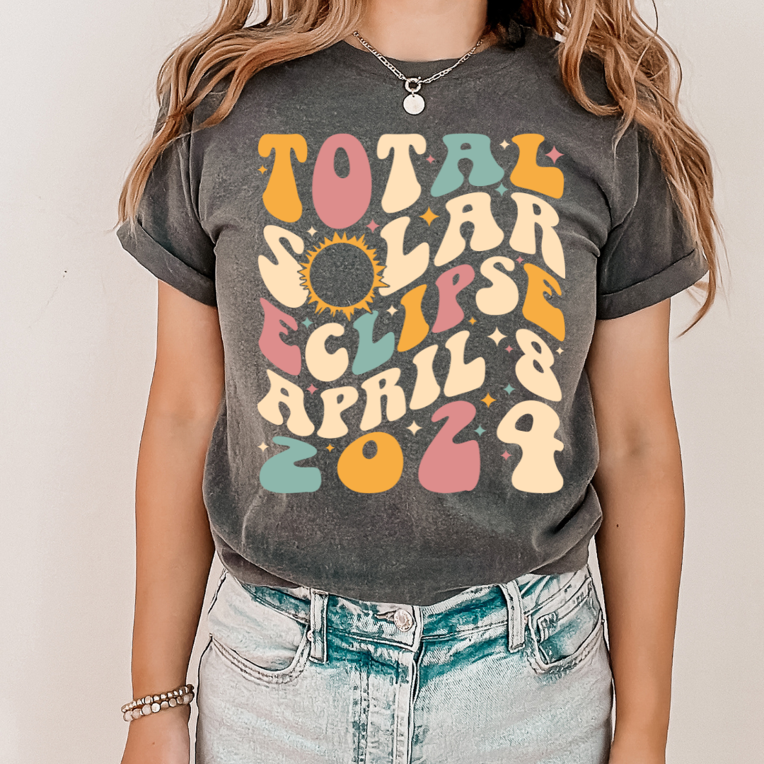 Total Eclipse Wavy Font DTF – Grace DTF Transfers