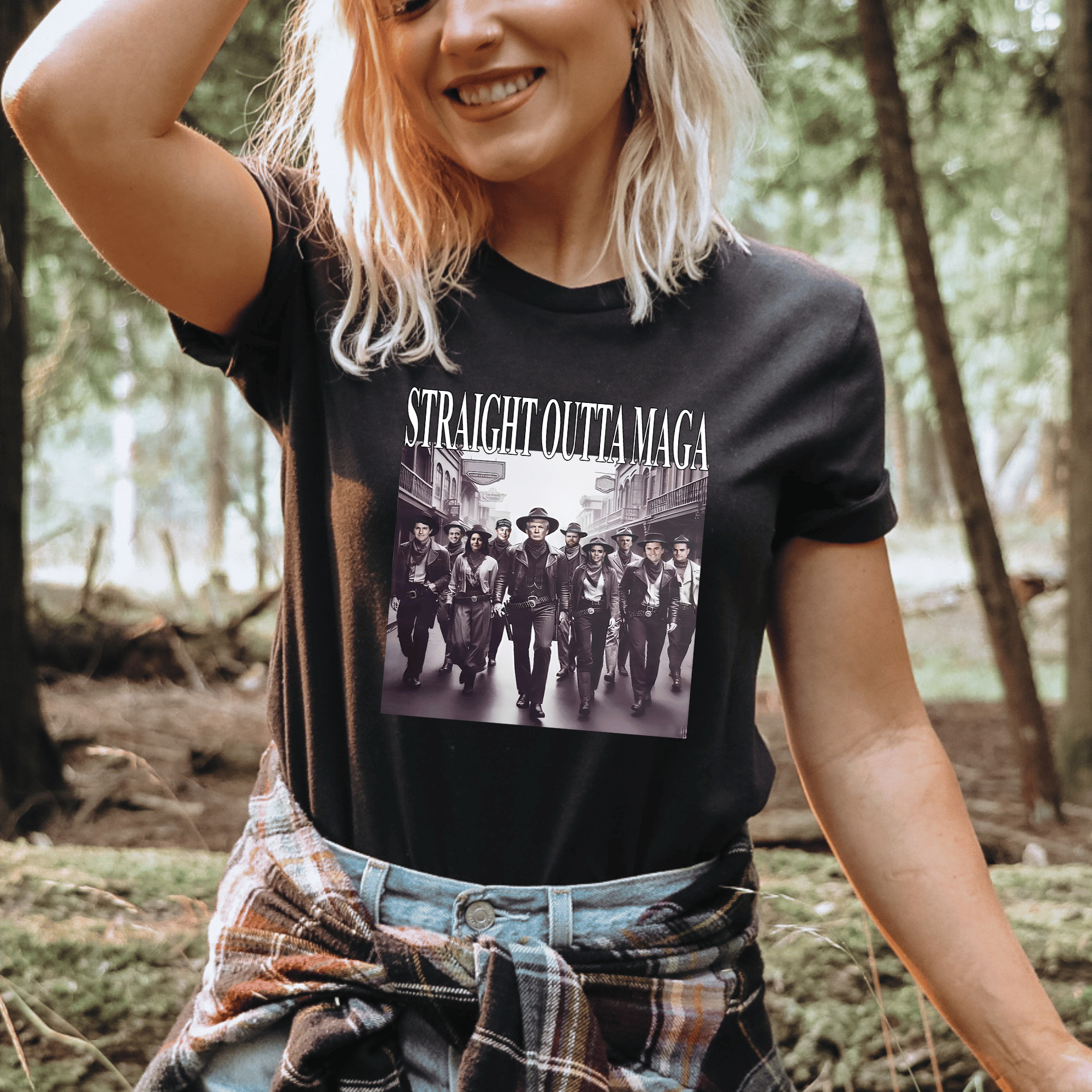 Straight Outta MAGA DTF Transfer – Grace DTF Transfers