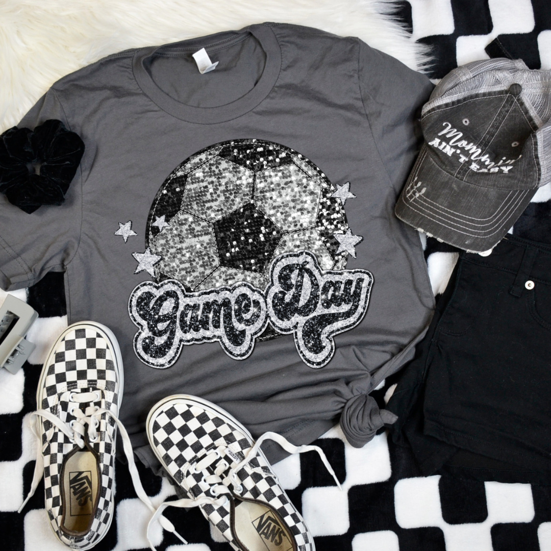 Game Day Sparkle Soccer DTF Transfer – Grace DTF Transfers