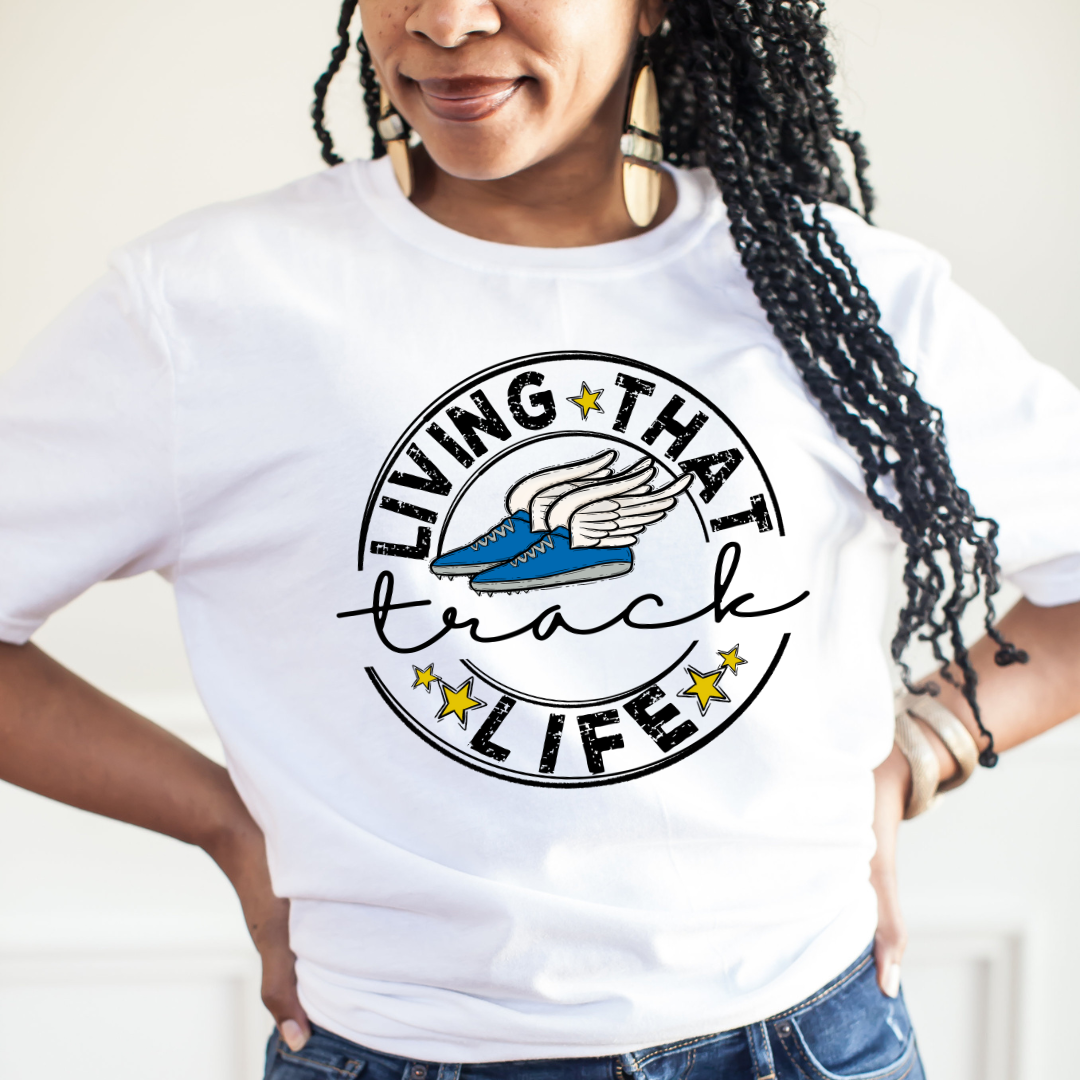 Living that Track Mom Life DTF – Grace DTF Transfers