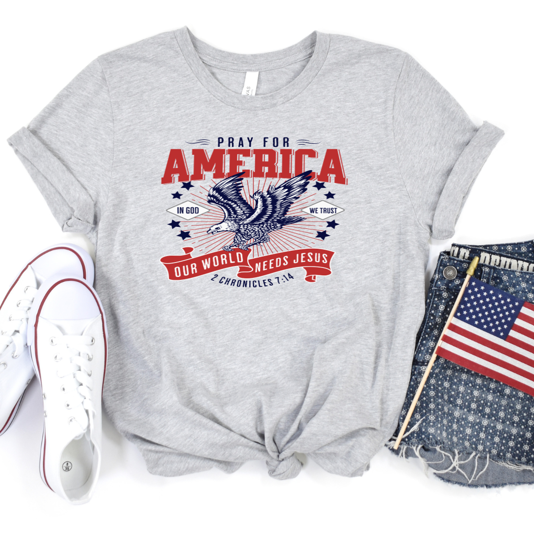 Pray For America - Clean – Grace DTF Transfers